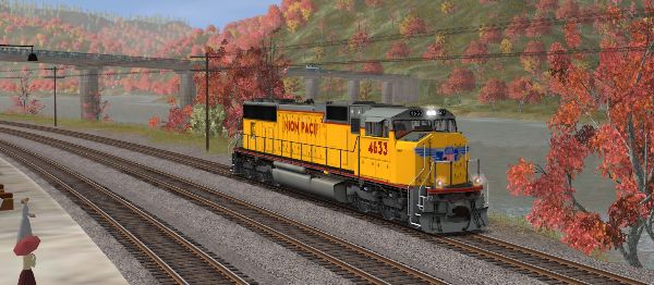 UP Flag painted SD70M - Hiawathamr Trainz Add-ons